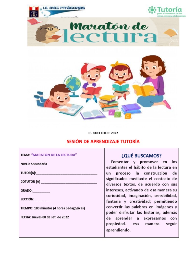 Sesión de Tutoría | PDF | Ciencia cognitiva | Modificación de comportamiento