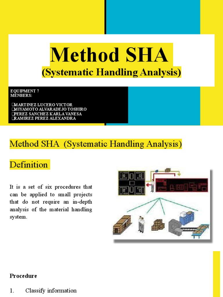Método SHA (Systematic Handling Analysis) - ENGLISH | PDF | Quantity ...