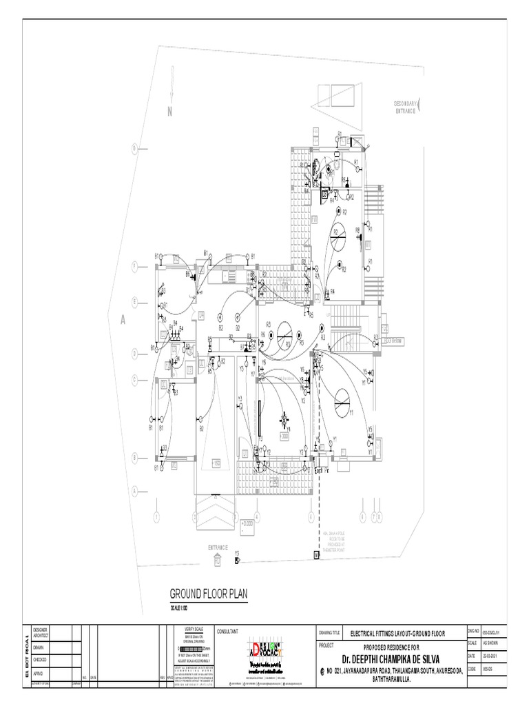 Electrical Layout Drawing For A House | PDF | Design | Economic Sectors