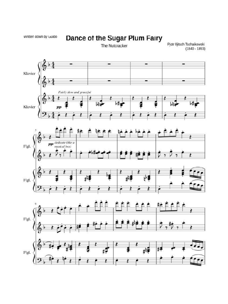 Dance of The Sugar Plum Fairy | PDF