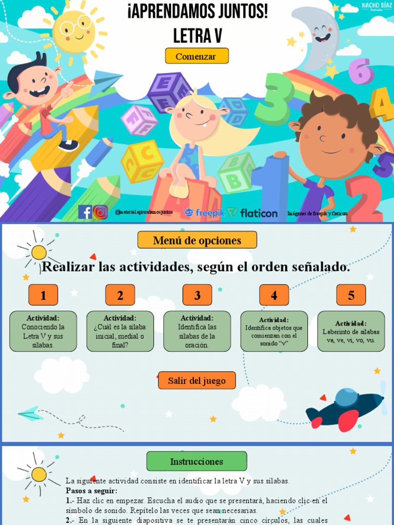 Actividades para aprender la letra V | PDF | Artes del Lenguaje y ...