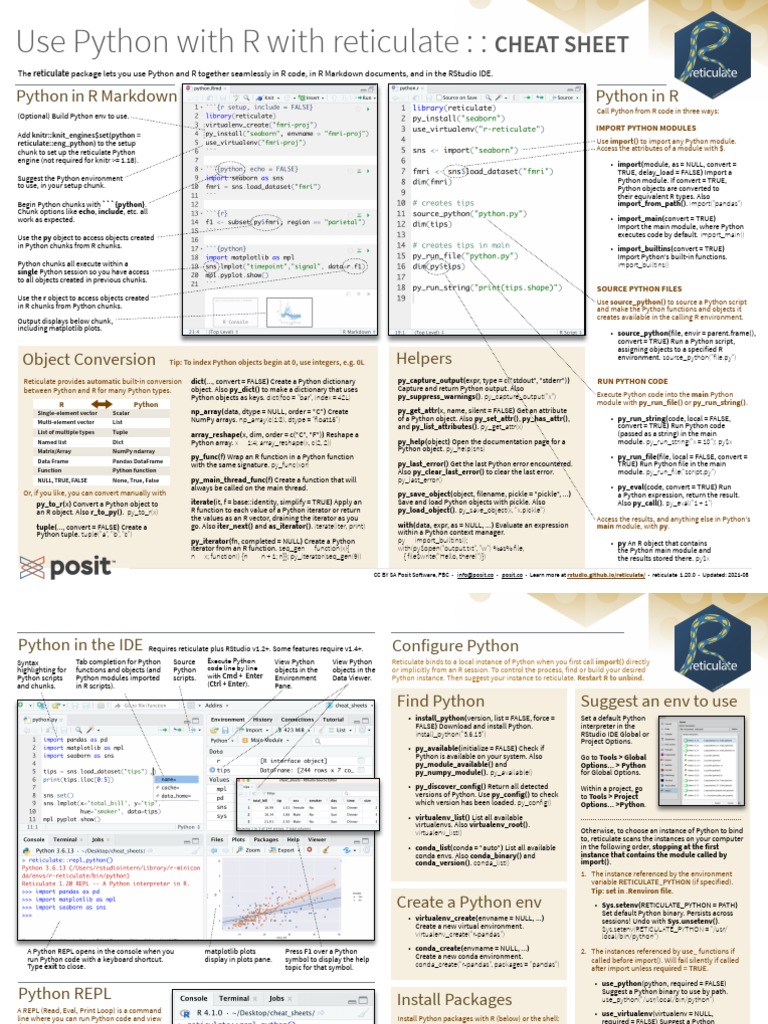 Reticulate | PDF | Python (Programming Language) | Command Line Interface