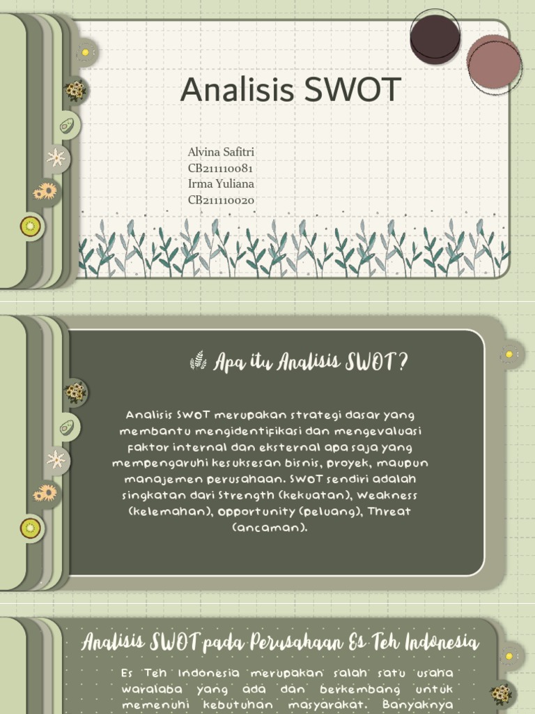 Tugas Strategic Management Analisis Swot | PDF
