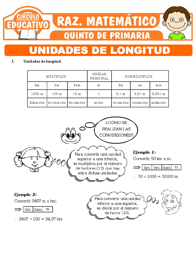 Unidades de Longitud y Ejercicios | PDF