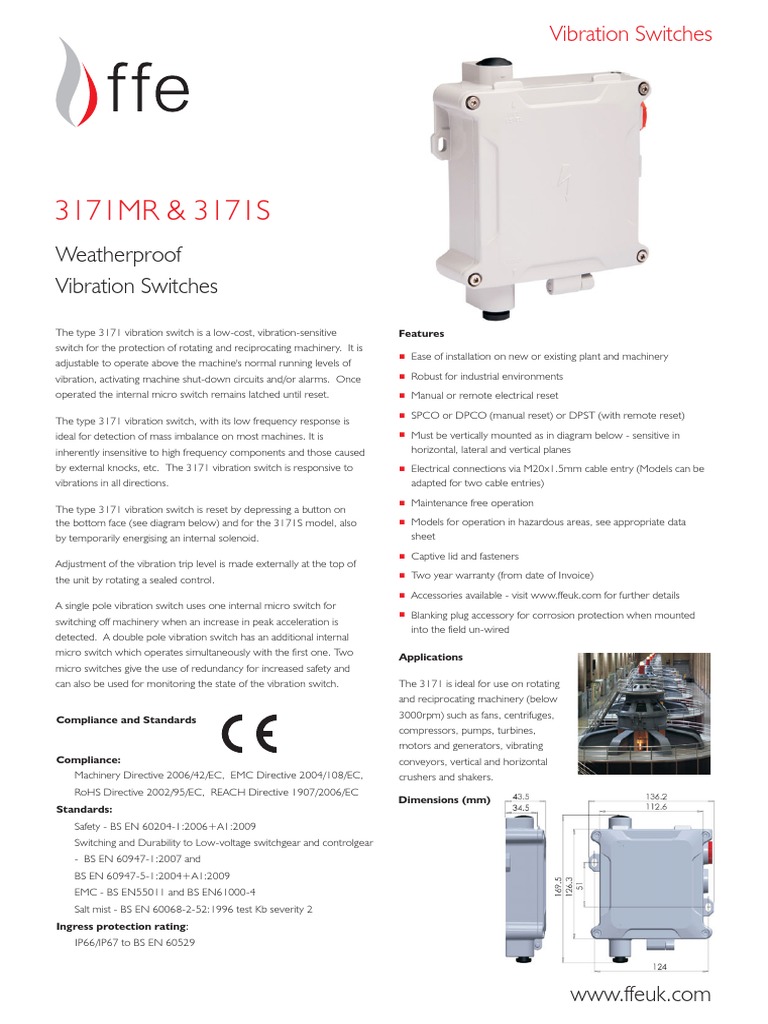 Vibration Switch 3171MR | PDF | Switch | Alternating Current