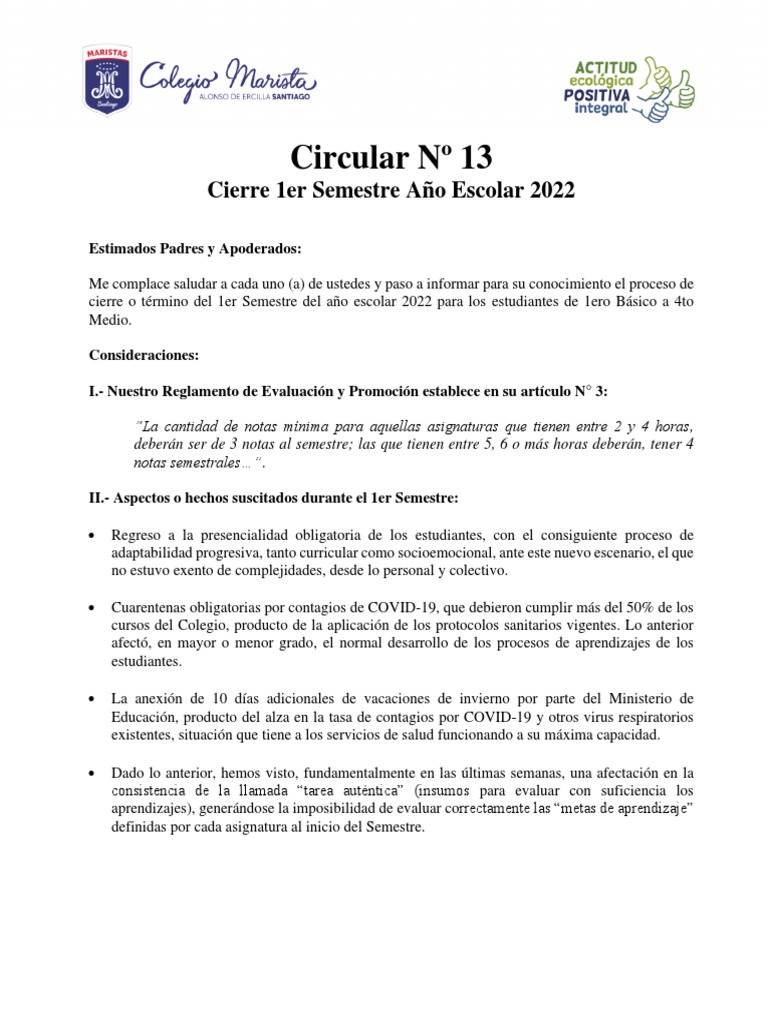 Circular #13 | PDF