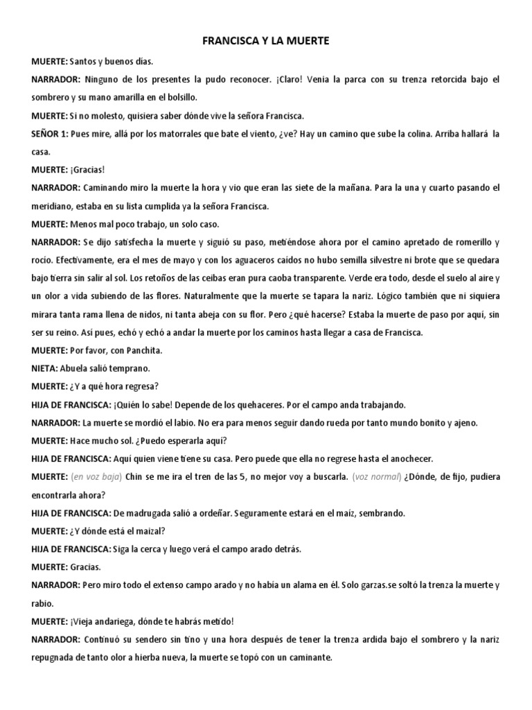 Francisca y La Muerte | PDF