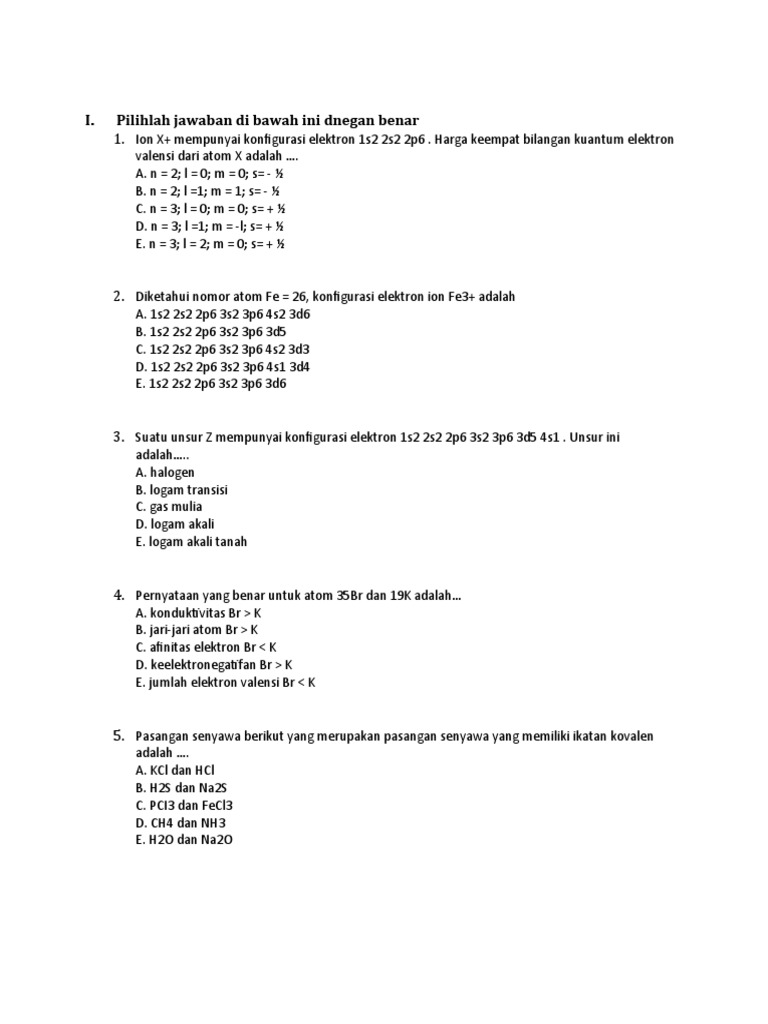Soal To Kimia 2023 | PDF