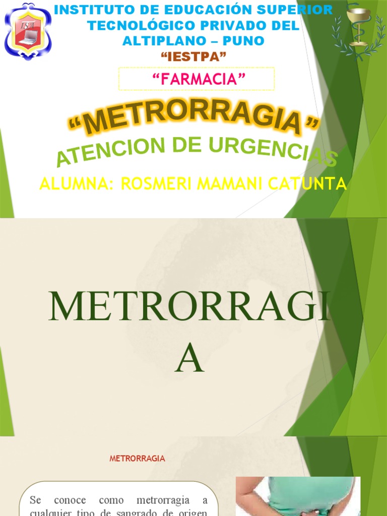 Metrorragia Final | PDF | El embarazo | Ultrasonido médico