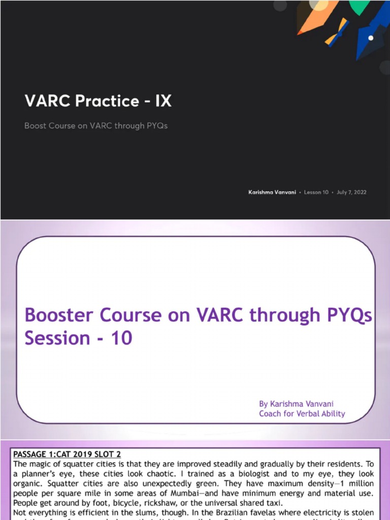 VARC Practice IX No Anno | PDF
