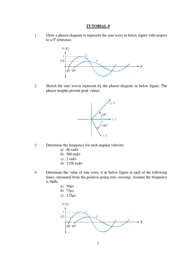 Phasor and Complex Number Operations | PDF | Rotation Around A Fixed ...