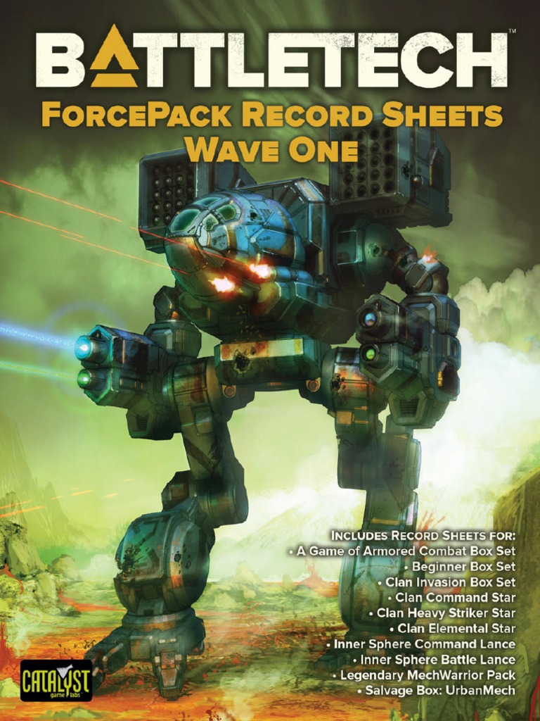 Battletech Forcepacks Record Sheets Wave One - Compress | PDF ...