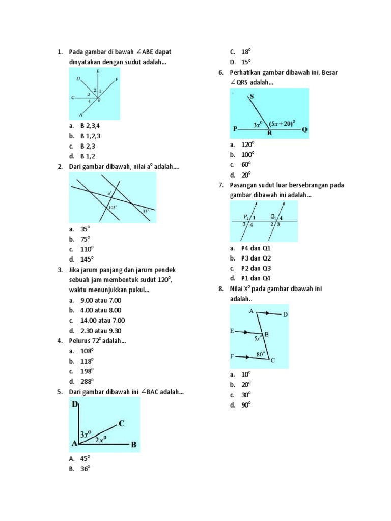 Garis Dan Sudut | PDF