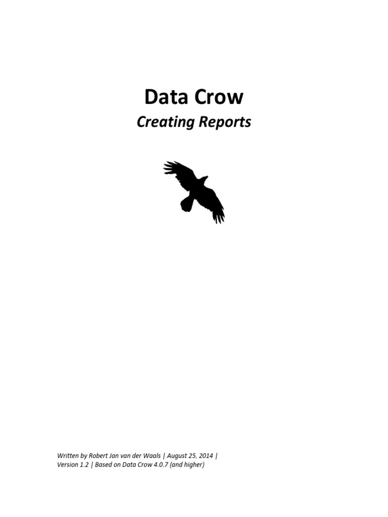 Data Crow Howto Create A Report | PDF | Computer File | Xml