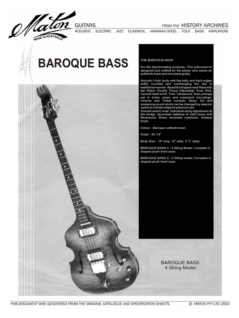 Baroque Bass | PDF