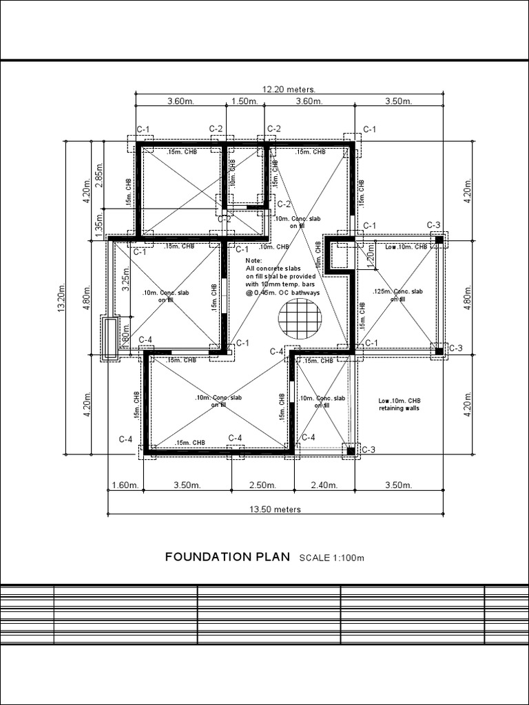 Foundation Plan | PDF