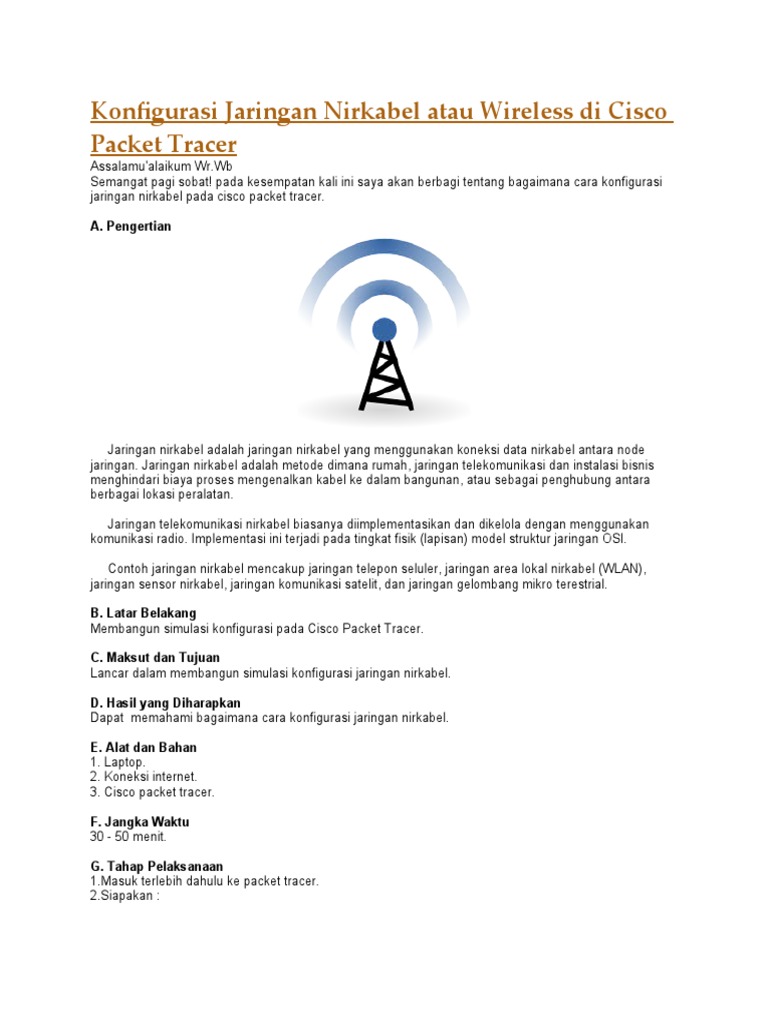 Konfigurasi Jaringan Nirkabel Cisco | PDF
