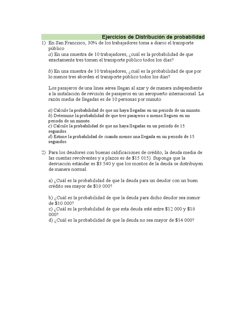 U3-T2 Guia de Ejercicios 13721 | PDF | Negocios