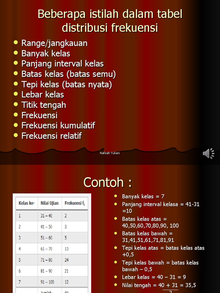 Pertemuan 2 Pembuatan Tabel Distribusi Frekuensi | PDF