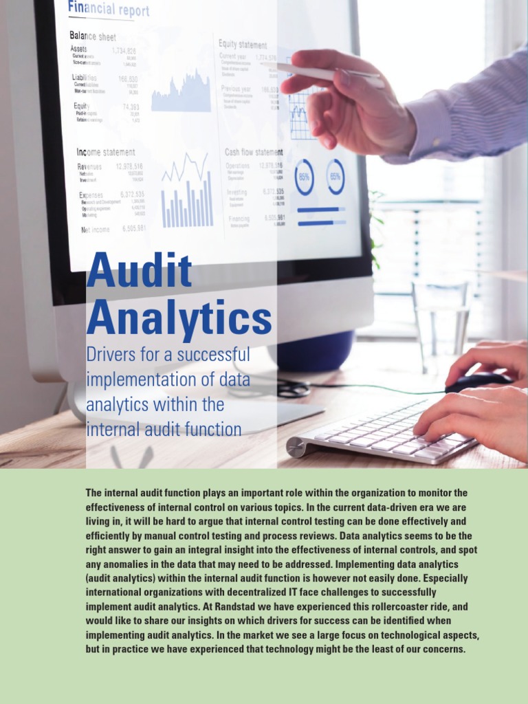 (IDEMA) Audit Analytics | PDF | Analytics | Audit