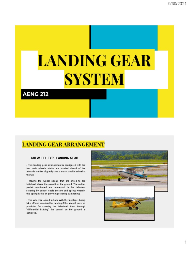 Landing Gear System | PDF | Landing Gear | Tire