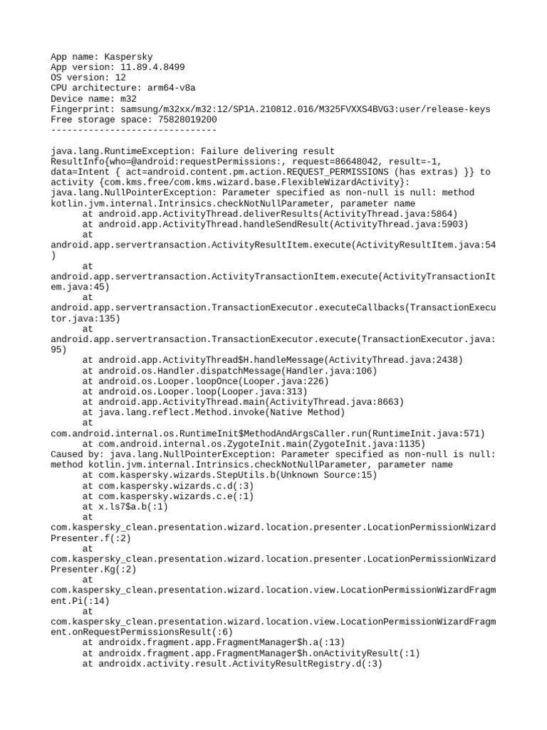 Stack Trace 2022.11.01 17-18-38.074 | PDF | Java (Programming Language ... Stack Trace 2022.11.01 17-18-38.074 | PDF | Java (Programming Language ...