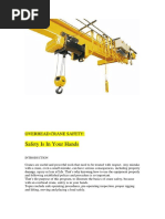 SOP Crane Operation | PDF | Crane (Machine) | Elevator
