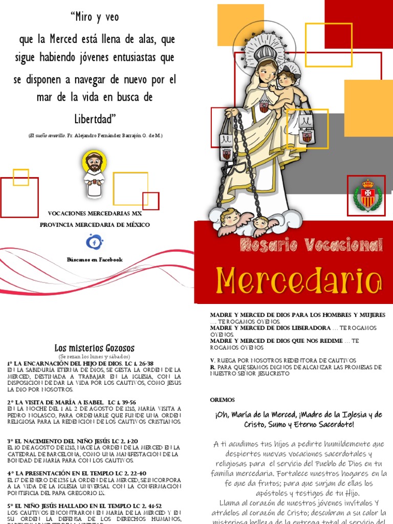 Rosario Vocacional Mercedario (Imprimir) - 1 - 091816 | PDF ...