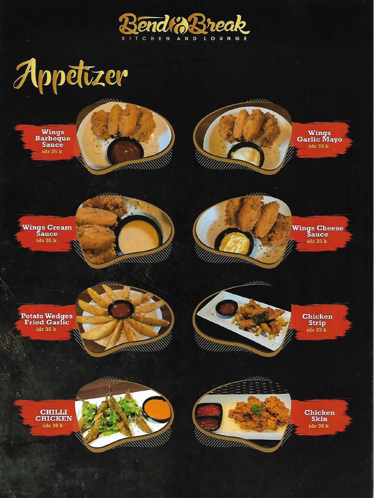 Menu Bend & Break | PDF