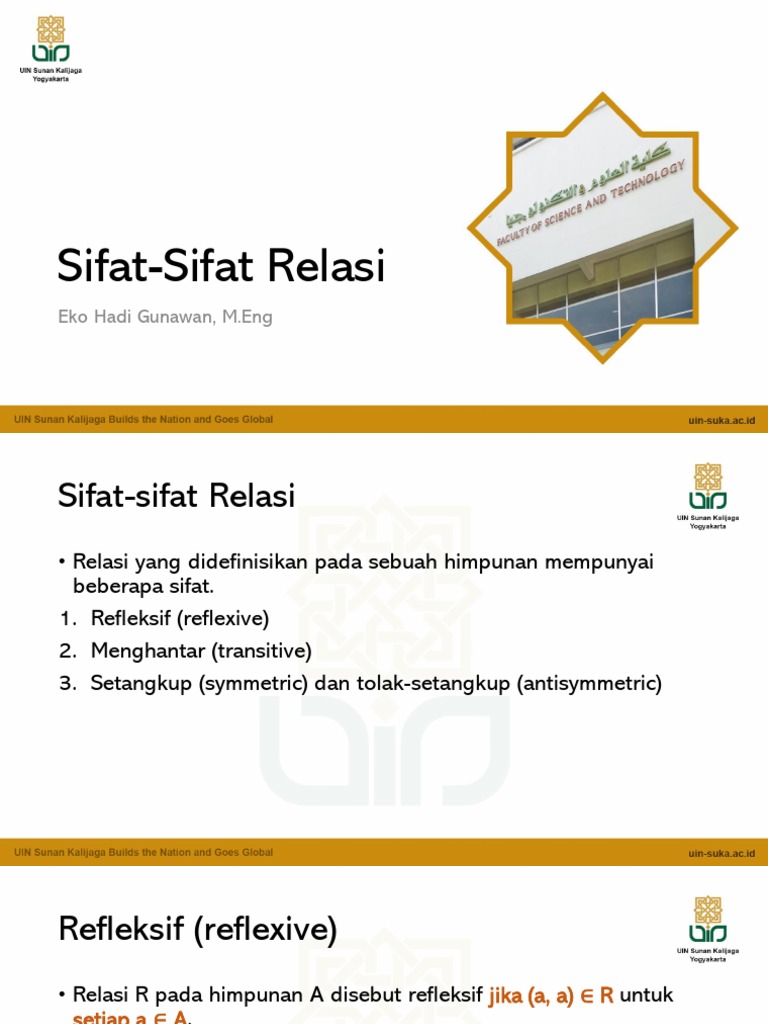 Matematika Diskrit - 5. Sifat Relasi | PDF