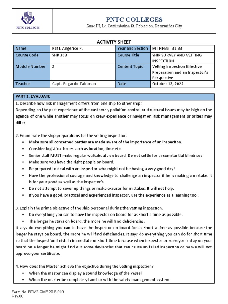 SHP 2 | PDF | Experience