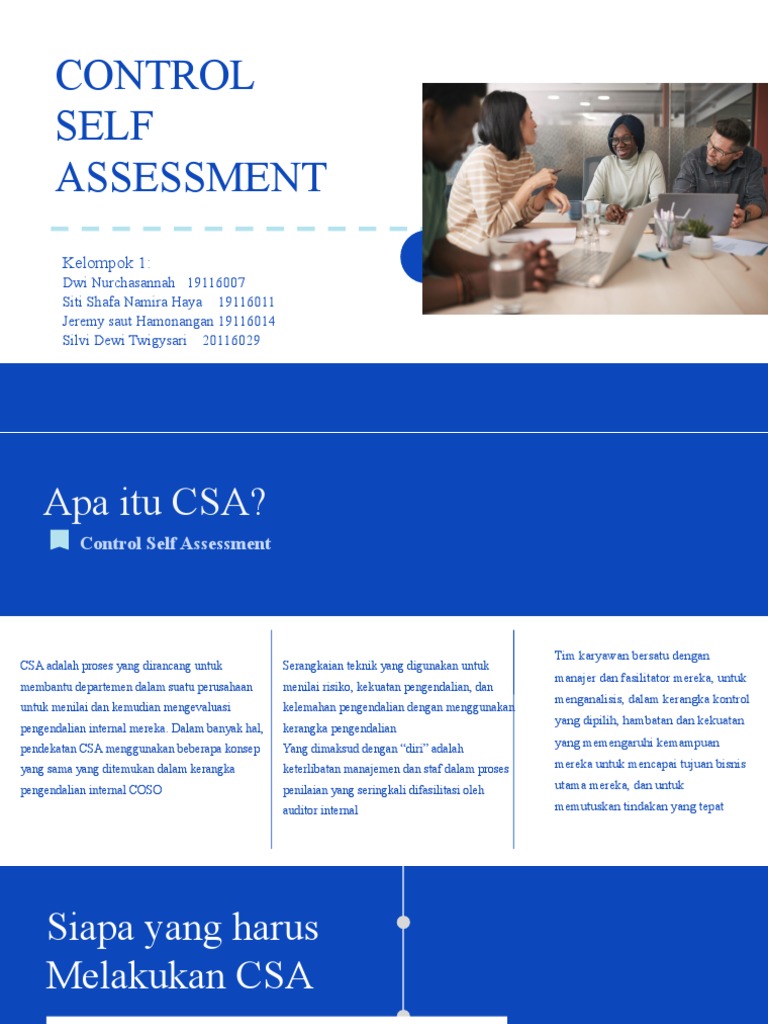 Control Self Assessment | PDF | Pengembangan Diri