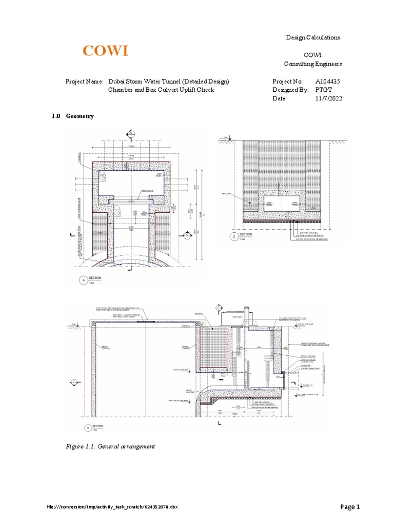 Chamber and Box Culvert Uplift Check | PDF | Pressure | Applied And ...