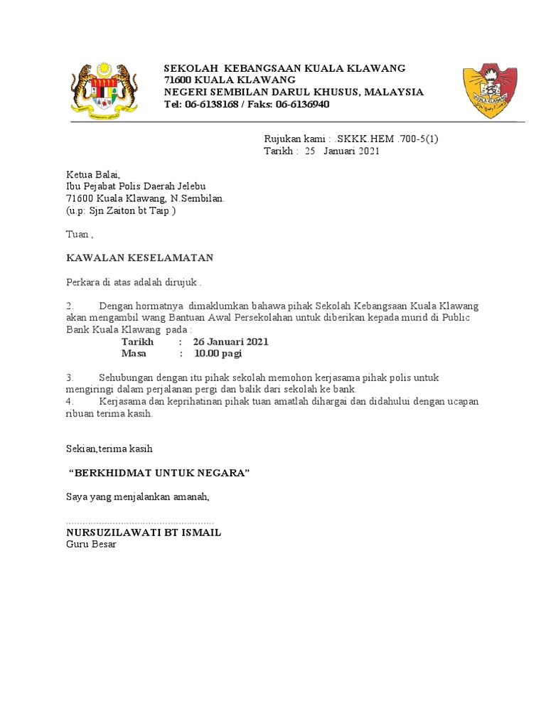 Surat Polis Iring | PDF