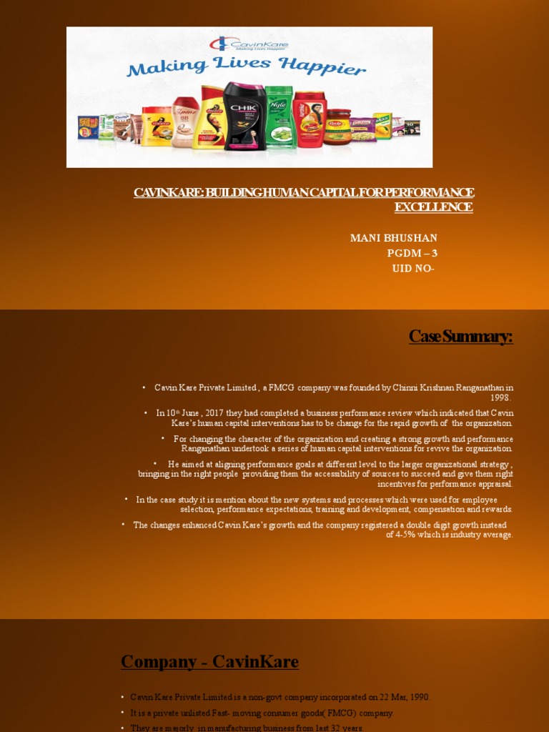 Cavin Care Mani Bhya | PDF | Performance Appraisal | Business