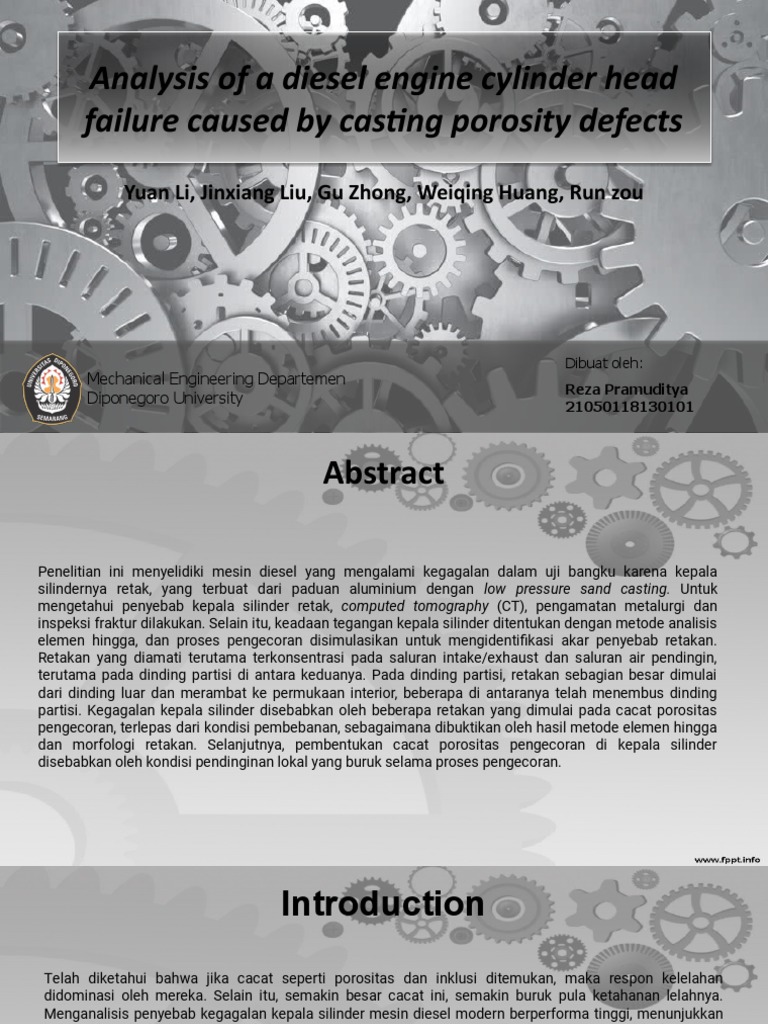 Analisis Kegagalan Kepala Silinder Diesel | PDF