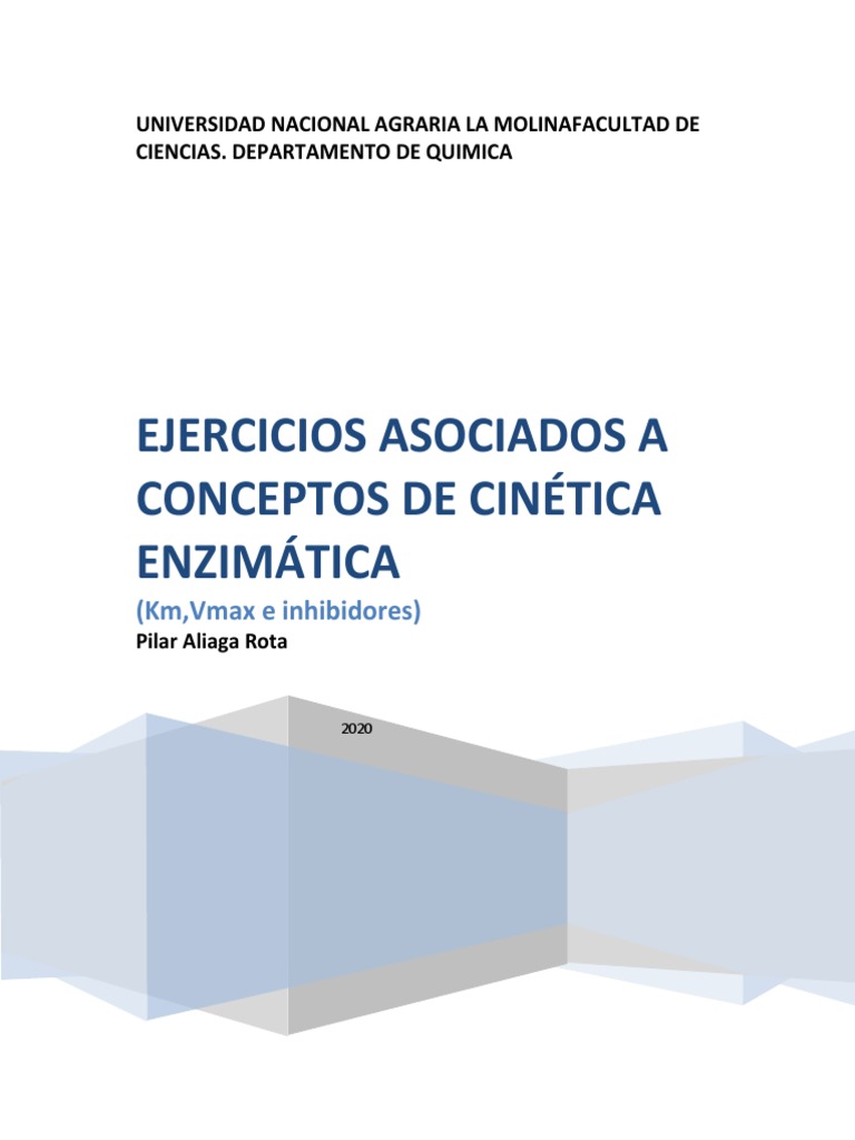 Problemas Asociados A Conceptos de KM y Vmax | PDF | Enzima | Inhibidor de la enzima