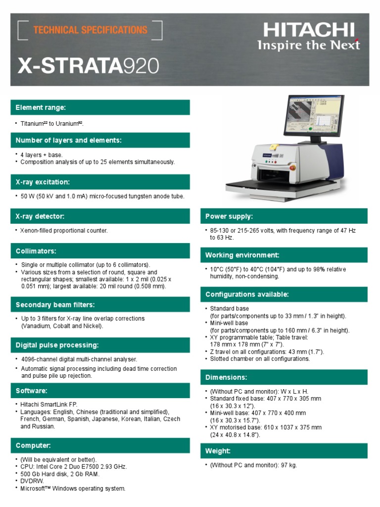 3835 X-STRATA920 Technical Specifications V1.3 | PDF | Personal ...