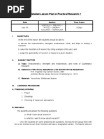 Lesson Plan in Practical Research 1 | PDF | Quantitative Research ...