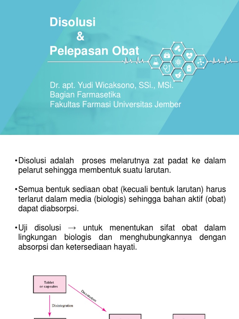 Proses Disolusi dan Pelepasan Obat | PDF | Pengembangan Diri ...