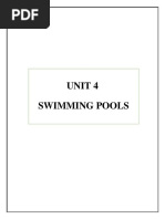 Design and Construction of Swimming Pools | PDF | Concrete | Swimming Pool