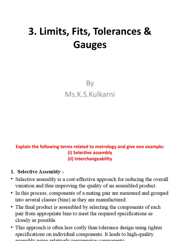 3-Limits Fits Tolerances - 2 | PDF | Iso 9000 | Engineering Tolerance
