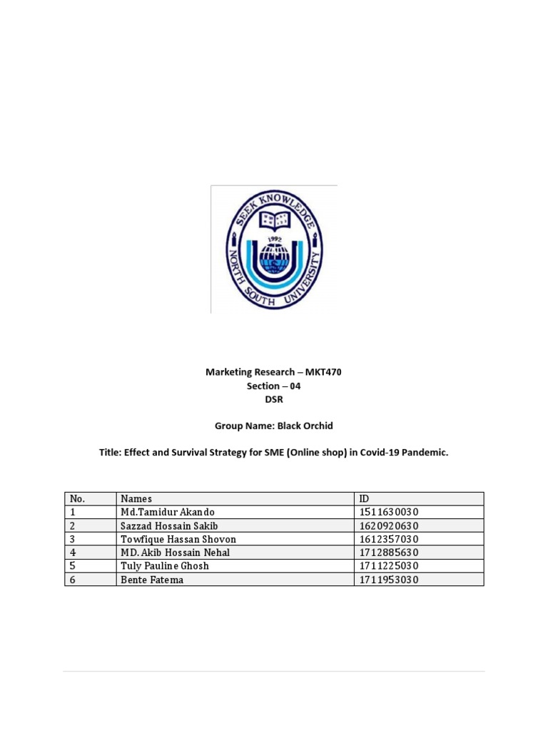 Example of Student Report | PDF | Survey Methodology | Sampling ...
