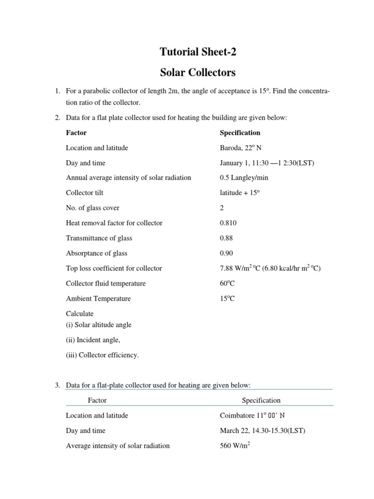 Unit-2 Tutorial Sheet | Download Free PDF | Heat Transfer | Flow Measurement