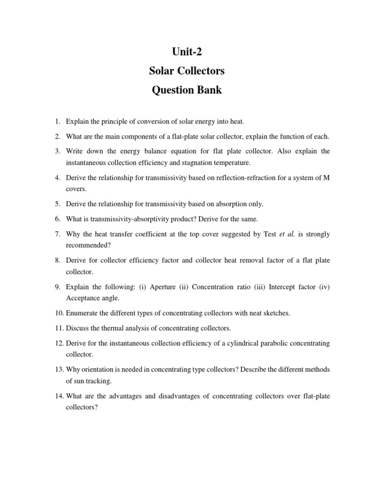 Unit-2 Question Bank | PDF