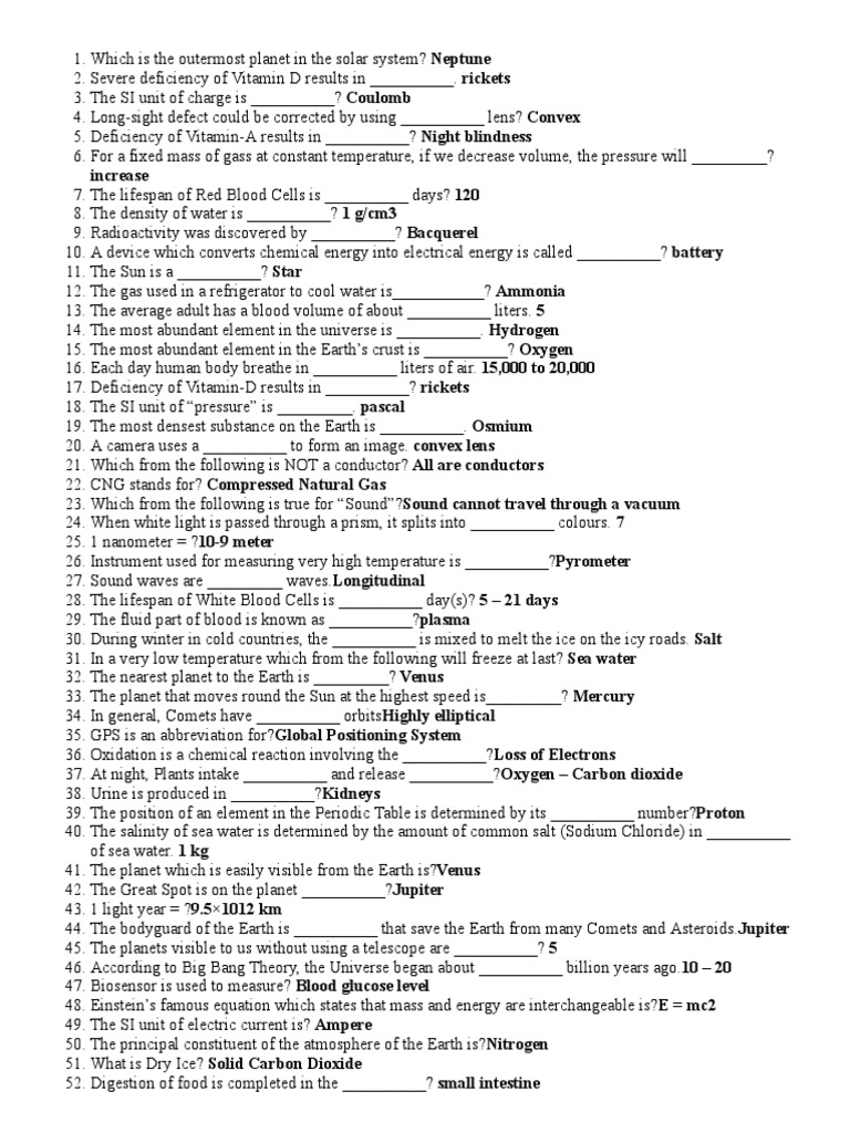 Everyday Science | PDF | Moon | Sun