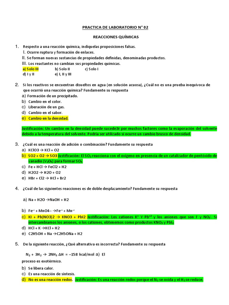 Práctica de Laboratorio Química General | PDF | Agua | Mercurio (Elemento)
