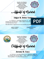Sample Certificates For Judges | PDF