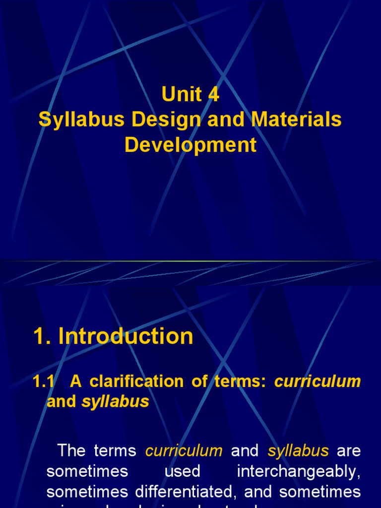 Unit 4 | PDF | Curriculum | Teaching Method