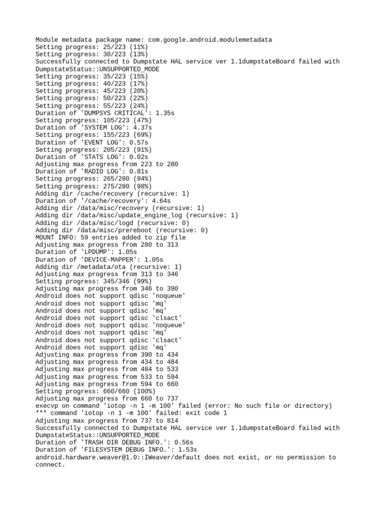 Dumpstate Log | Download Free PDF | Data | Computer Architecture